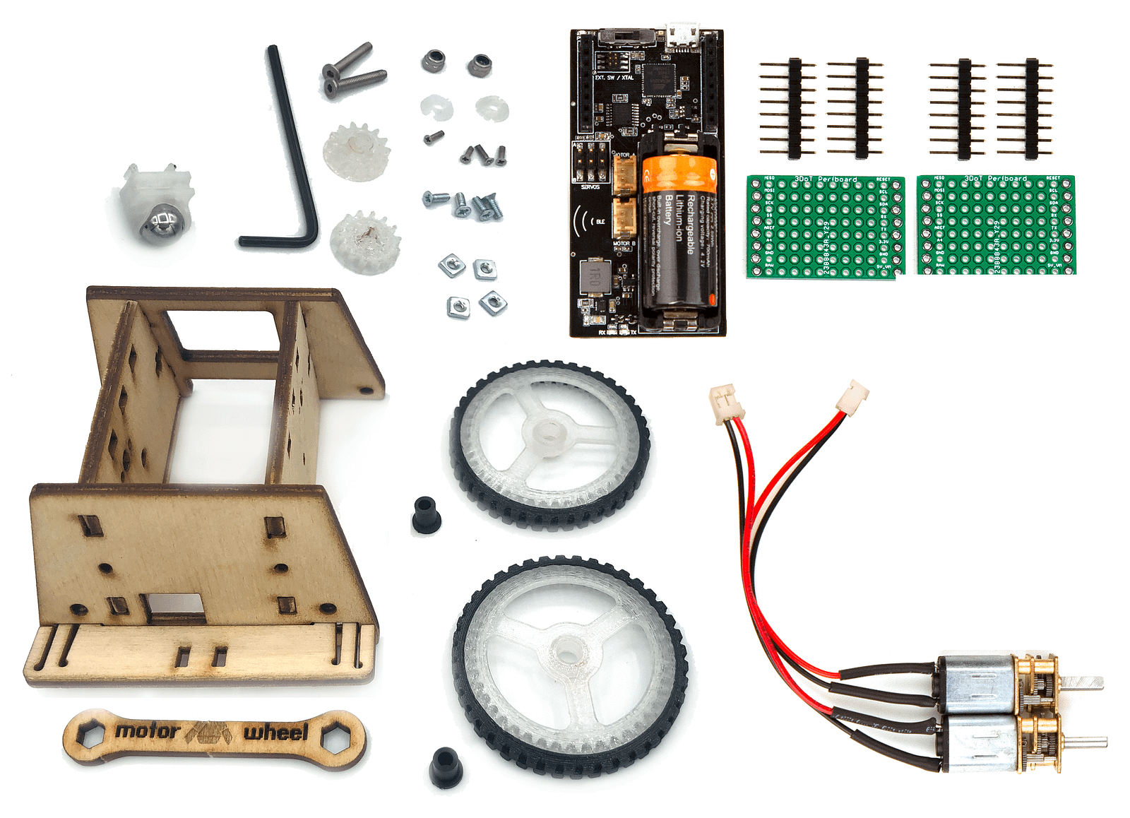 3Dot PaperBot Chassis Kit - Humans for Robots